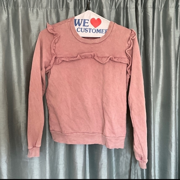 Sweaters | Tla Pink Ruffle Sweater | Poshmark